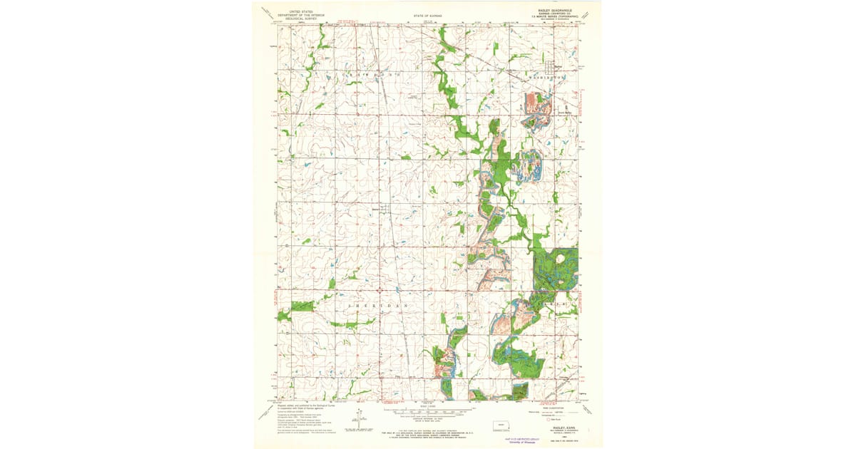 1964 Map of Radley, KS — High-Res | Pastmaps