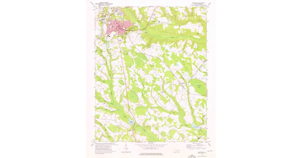 1970s Maps of Hoke County, NC | Pastmaps