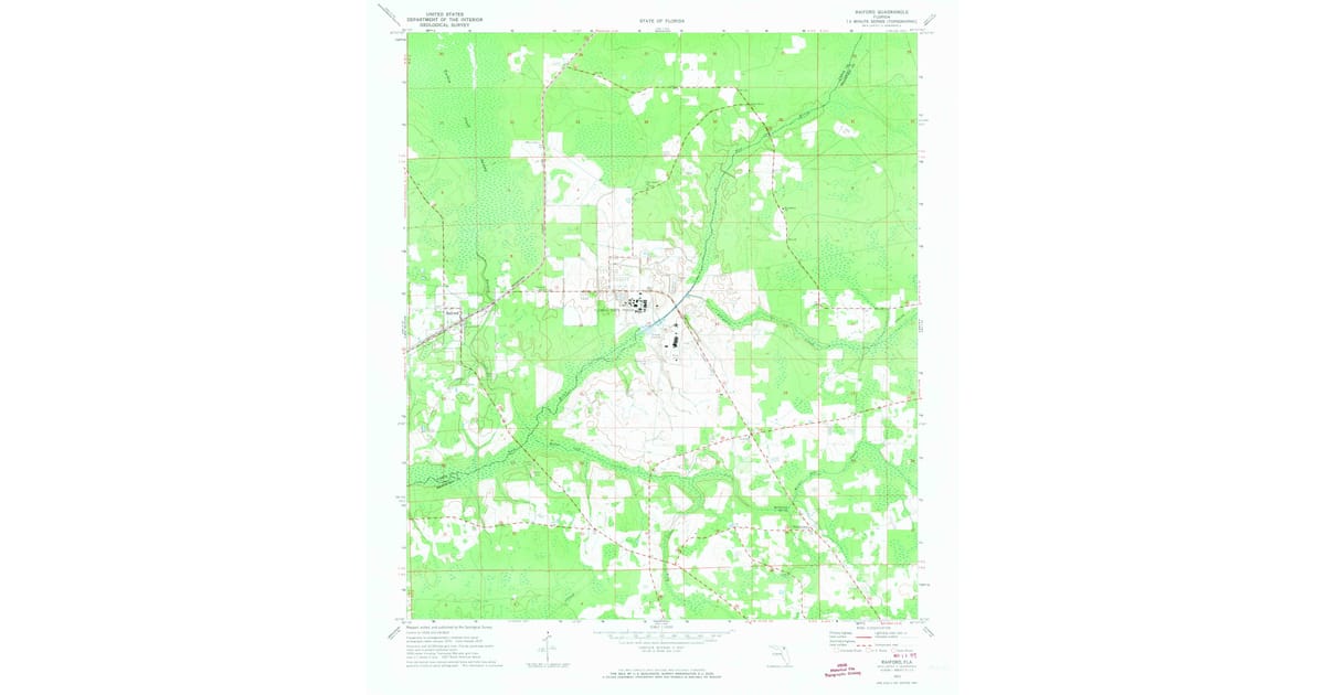 1970s Maps of Raiford, FL | Pastmaps