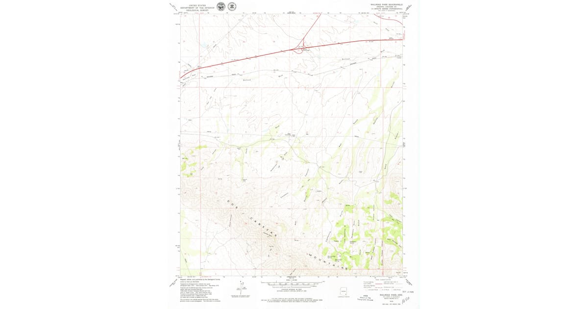 1979 Map of Railroad Pass, Cochise County, AZ — High-Res | Pastmaps