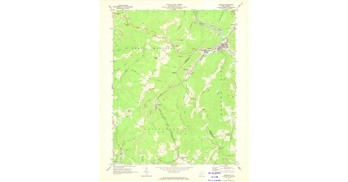 1969 Map of Rainelle, WV — High-Res | Pastmaps