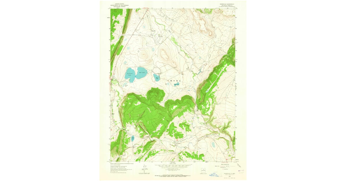1963 Map of Rainsville, Mora County, NM — High-Res | Pastmaps