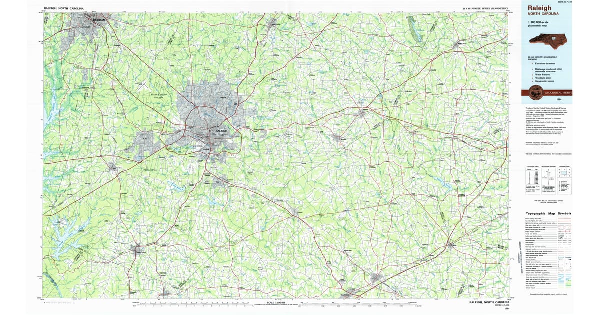 1980s Maps of Landings at Pine Creek, Cary | Pastmaps