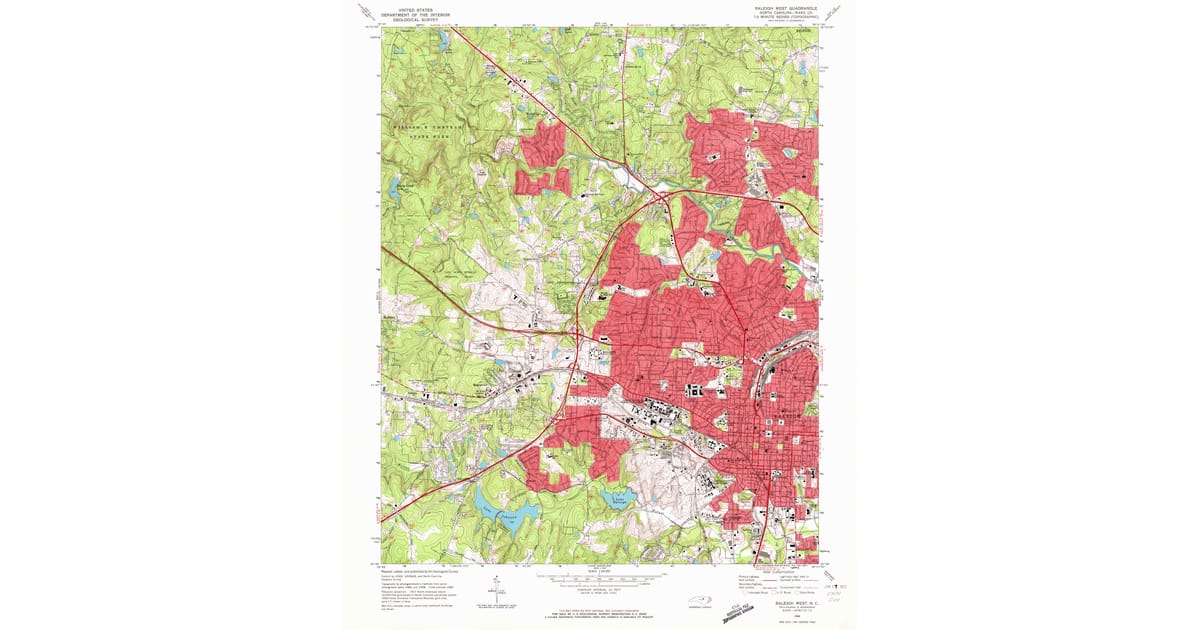 1960s Maps of Pace Street Village, Raleigh | Pastmaps