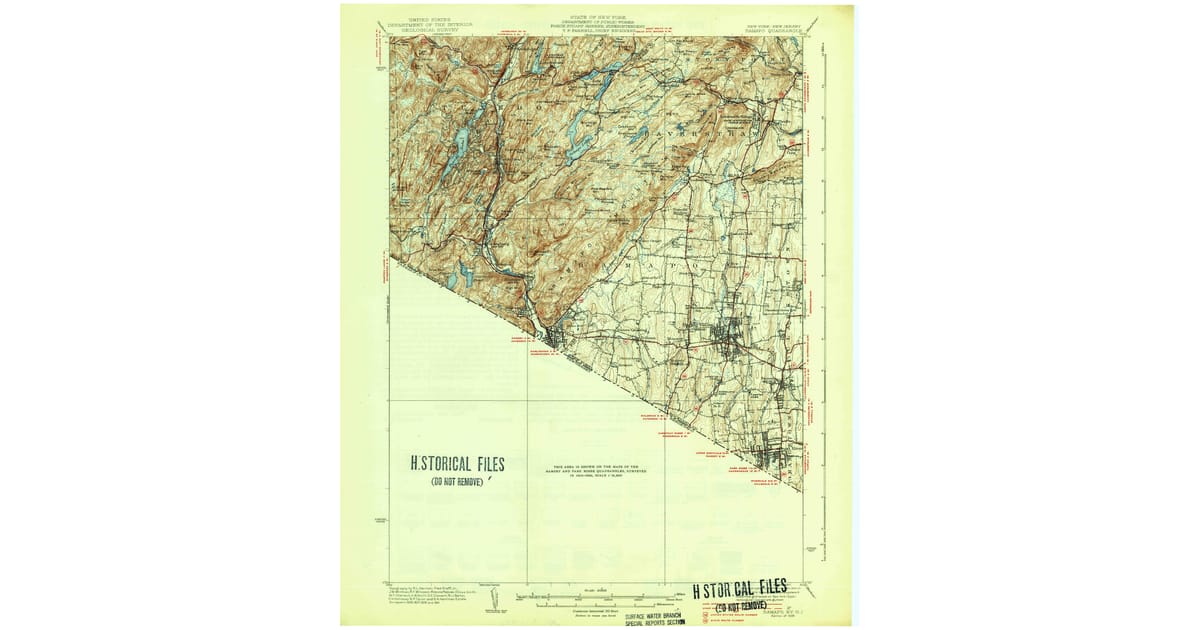1938 Map of Ramapo, Rockland County, NY — High-Res | Pastmaps