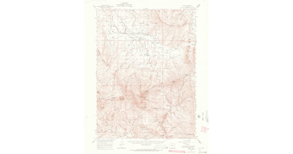 1956 Map of Rand, Jackson County, CO — High-Res | Pastmaps