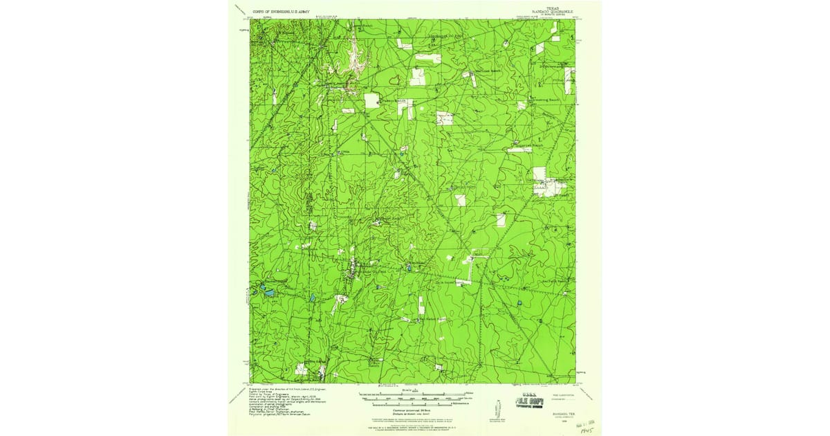 1939 Map of Randado, Jim Hogg County, TX — High-Res | Pastmaps