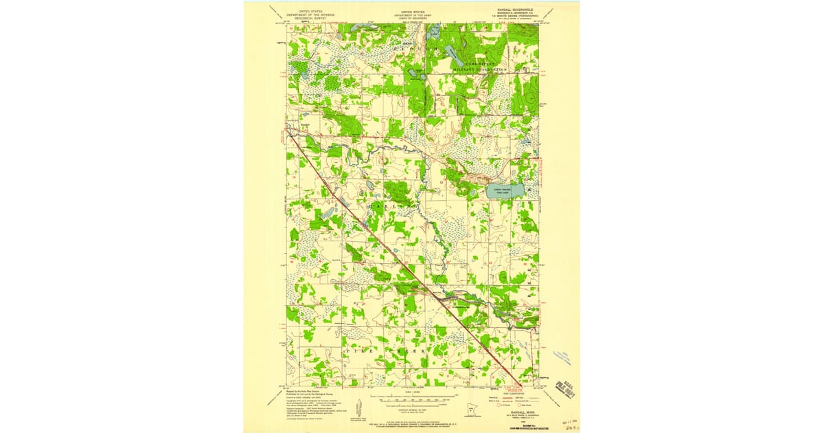 1956 Map of Randall, MN — High-Res | Pastmaps