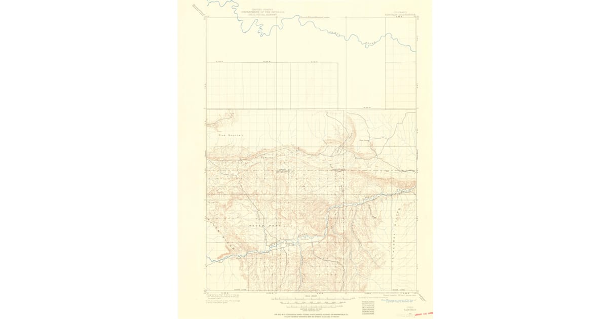 Old Maps of Blue Mountain, CO | Pastmaps
