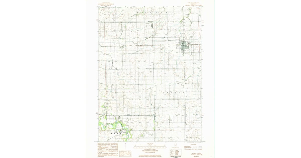 1984 Map of Rankin, IL — High-Res | Pastmaps