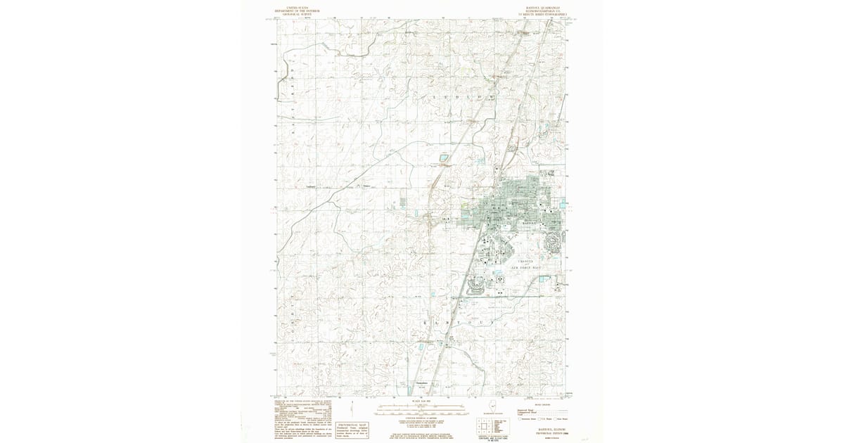1984 Map of Rantoul, IL — High-Res | Pastmaps