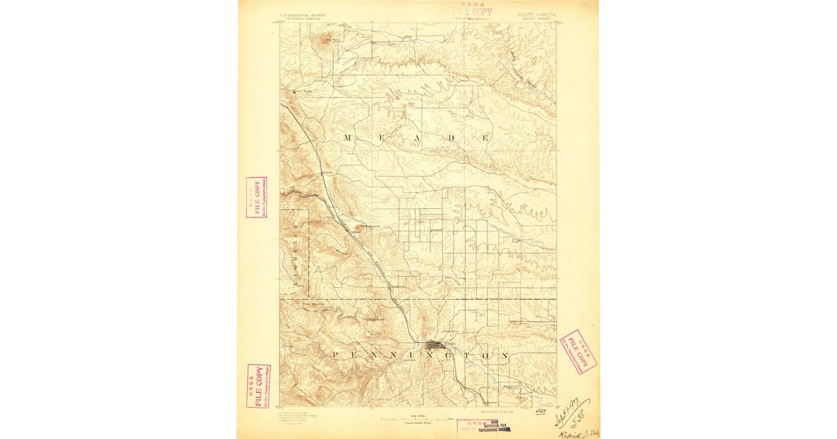 Old Maps of Big Bend, SD for Metal Detecting | Pastmaps