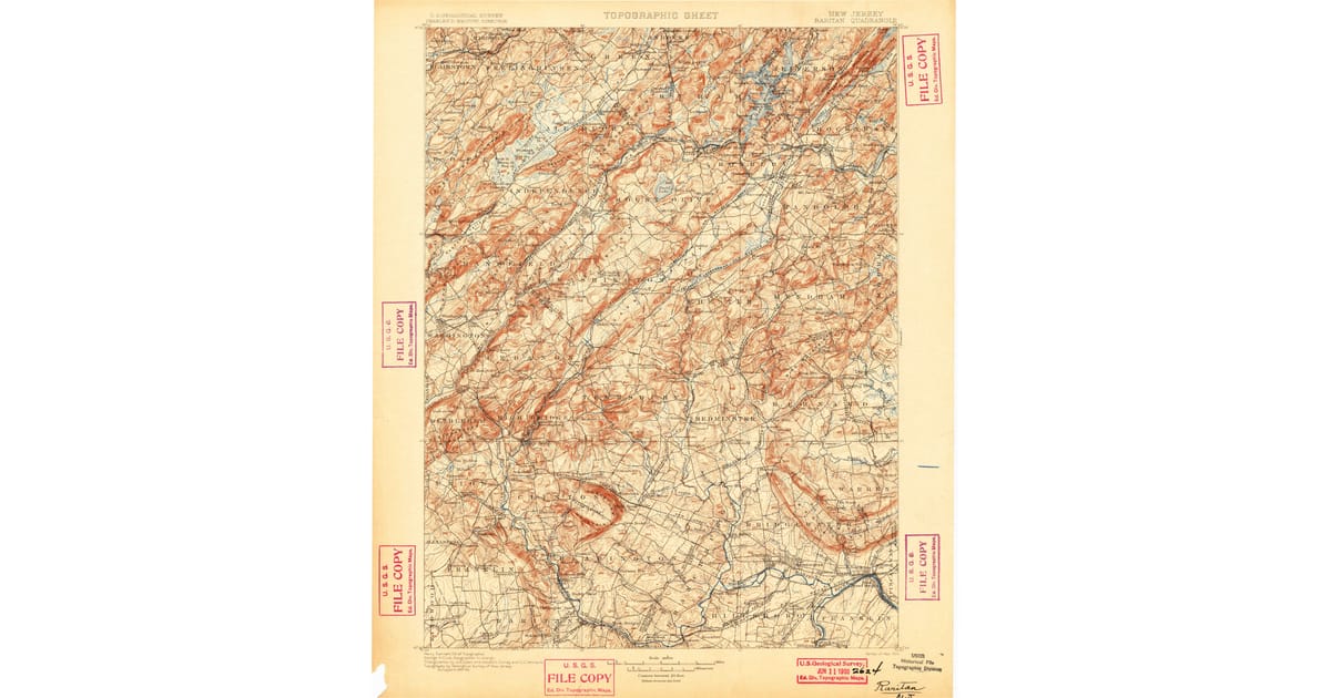 1900s (20th Century) Maps of Hardwick Township, NJ | Pastmaps