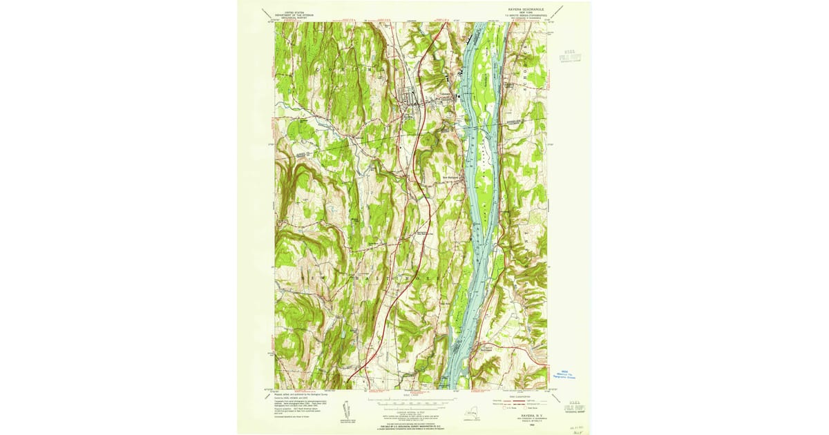 1950s Maps of Aquetuck, Coeymans | Pastmaps