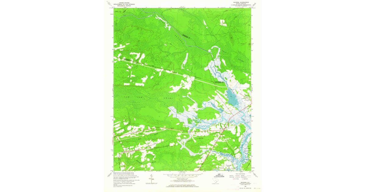 1960 Map of Ravenel, SC — High-Res | Pastmaps