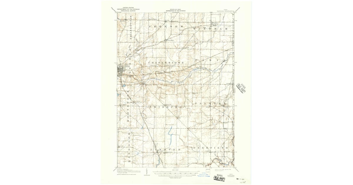1908 Map of Ravenna, OH — High-Res | Pastmaps