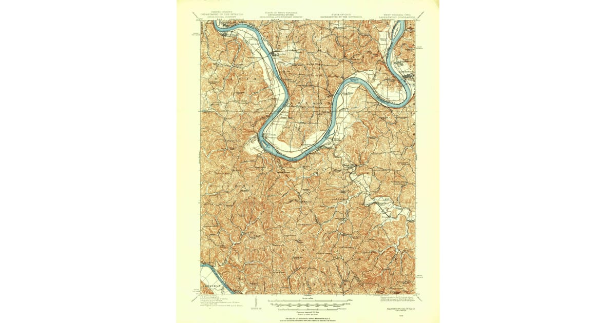 1926 Map of Ravenswood, WV — High-Res | Pastmaps