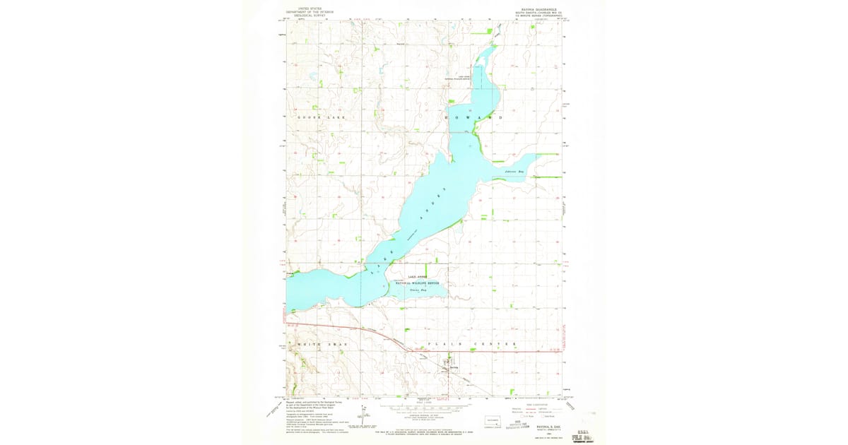 1964 Map of Ravinia, SD — High-Res | Pastmaps