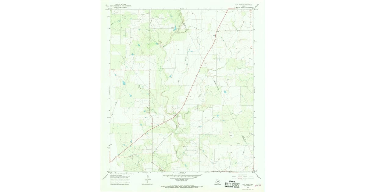1965 Map of Ray Point, Live Oak County, TX — High-Res | Pastmaps