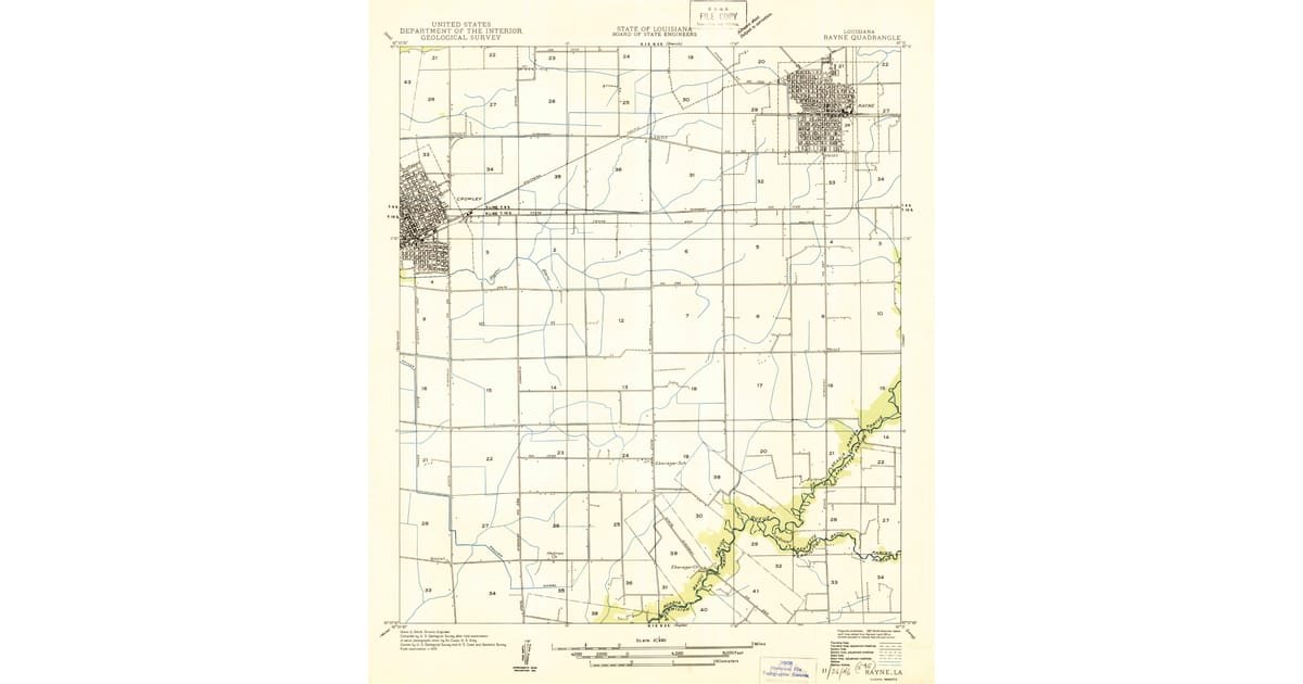 Old Maps of Crowley, LA | Pastmaps