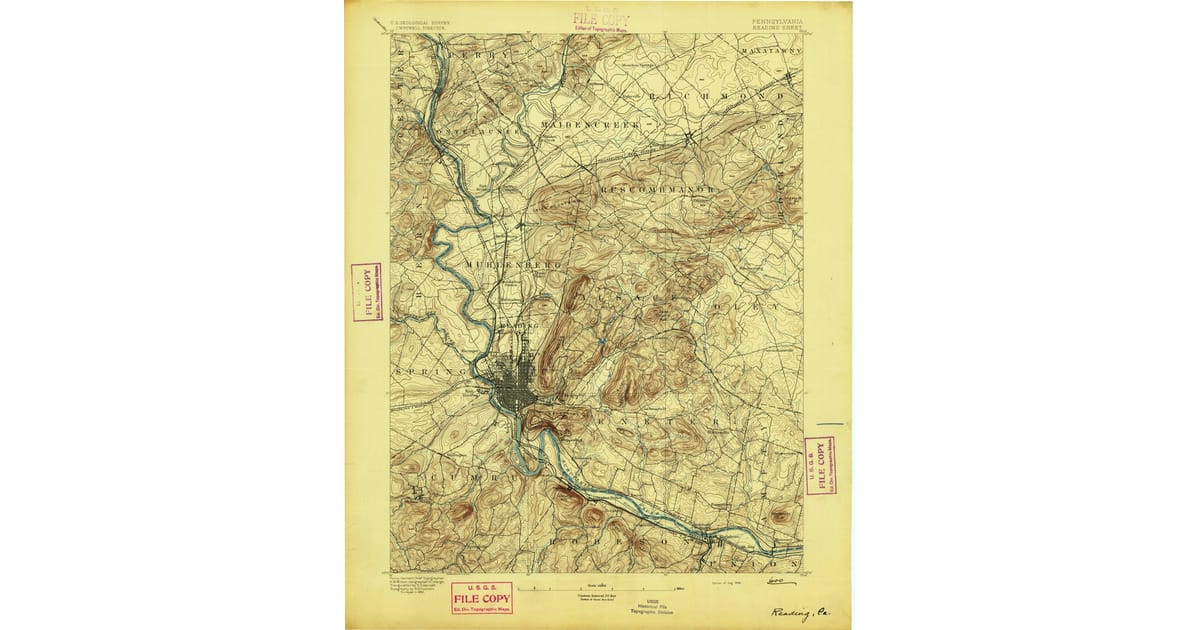Old Maps of Reading, PA | Pastmaps