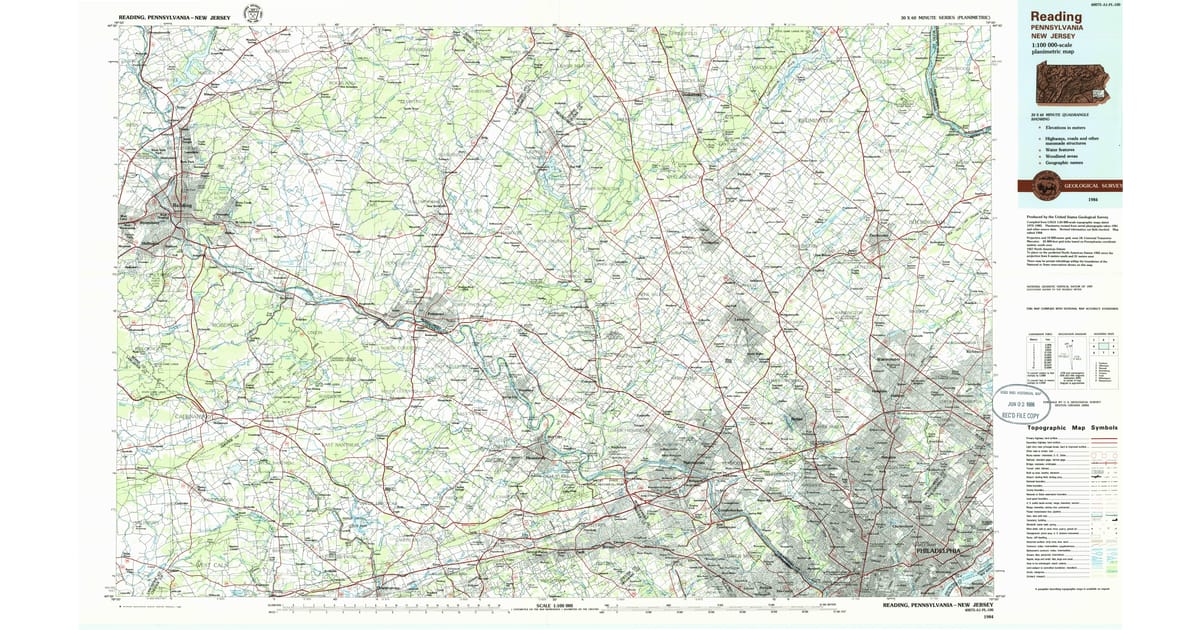 1980s Maps of Trappe, PA | Pastmaps
