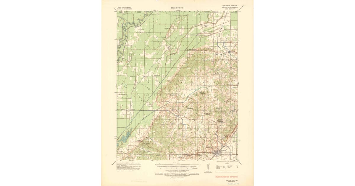 Old Maps of Rector, AR | Pastmaps