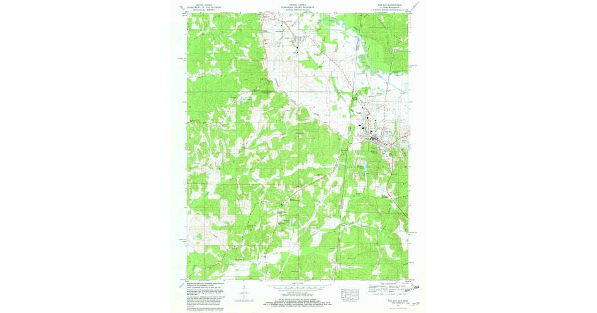 1980s Maps of Itawamba County, MS | Pastmaps