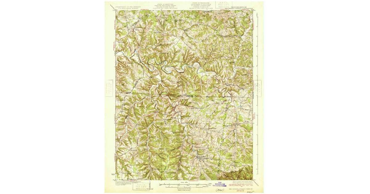 1930s Maps of Jackson County, TN | Pastmaps