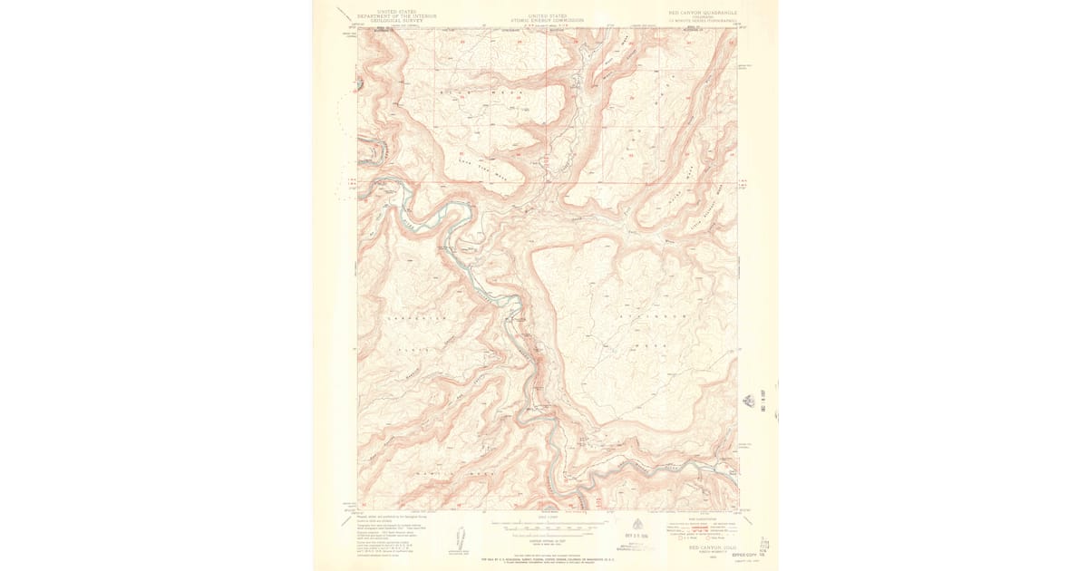 1949 Map of Red Canyon, Montrose County, CO — High-Res | Pastmaps