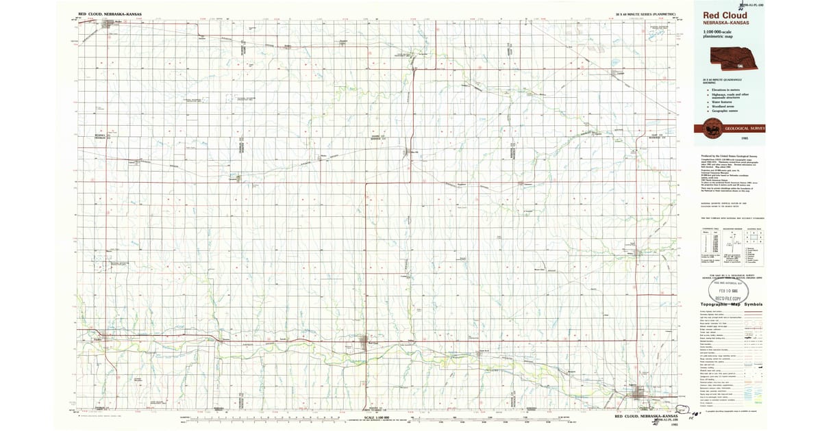 1980s Maps of Holstein, NE | Pastmaps