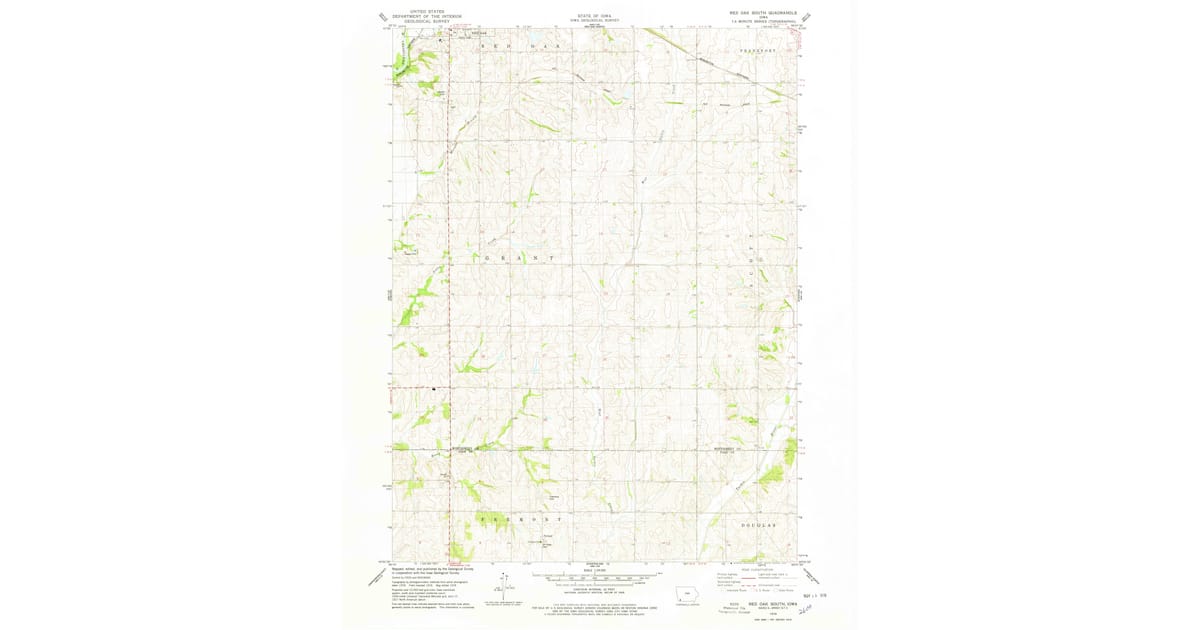 1970s Maps of Red Oak, IA | Pastmaps