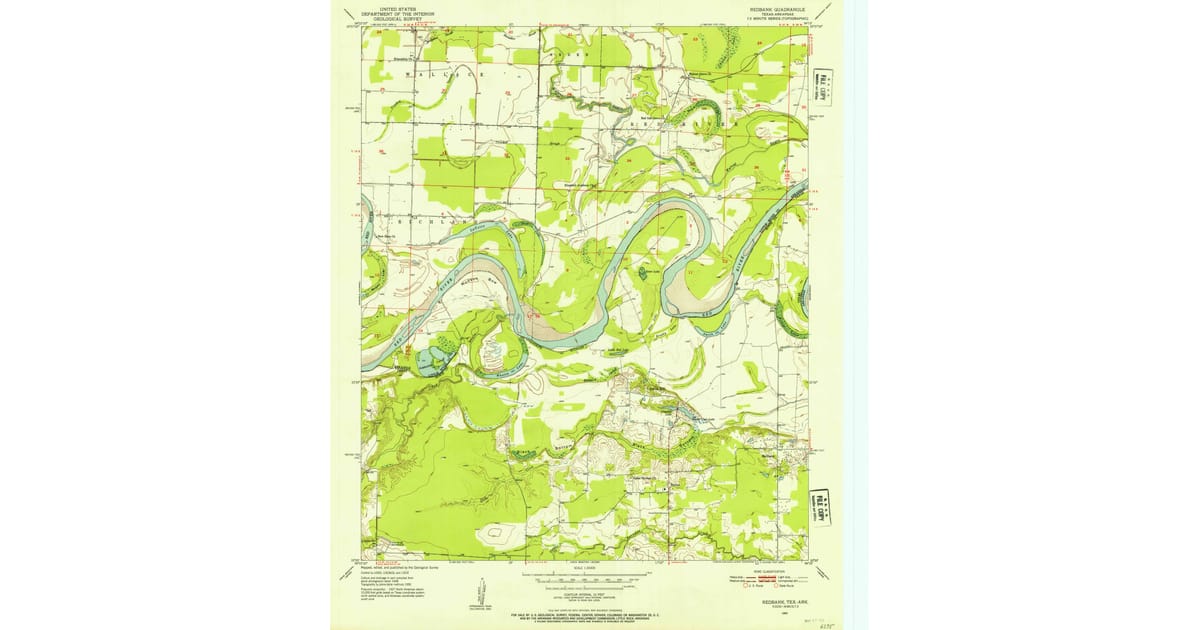 1950s Maps of Little River County, AR | Pastmaps