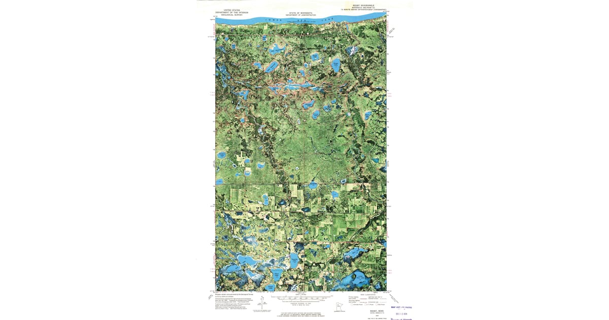 1972 Map of Redby, MN — High-Res | Pastmaps