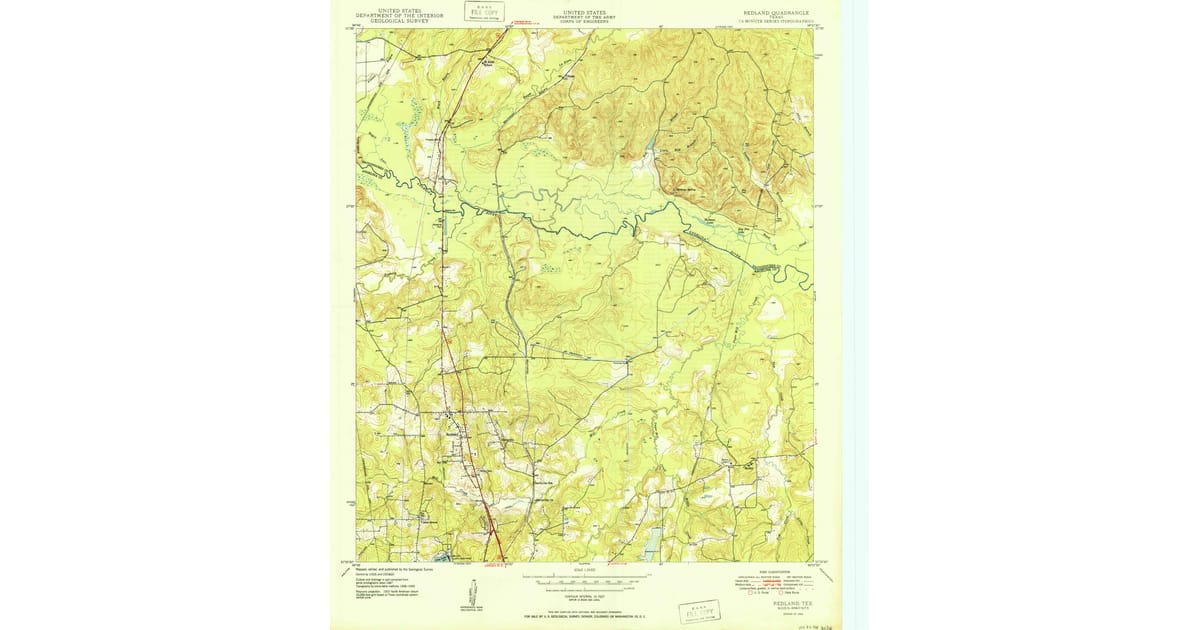 1950s Maps of Redland, TX | Pastmaps