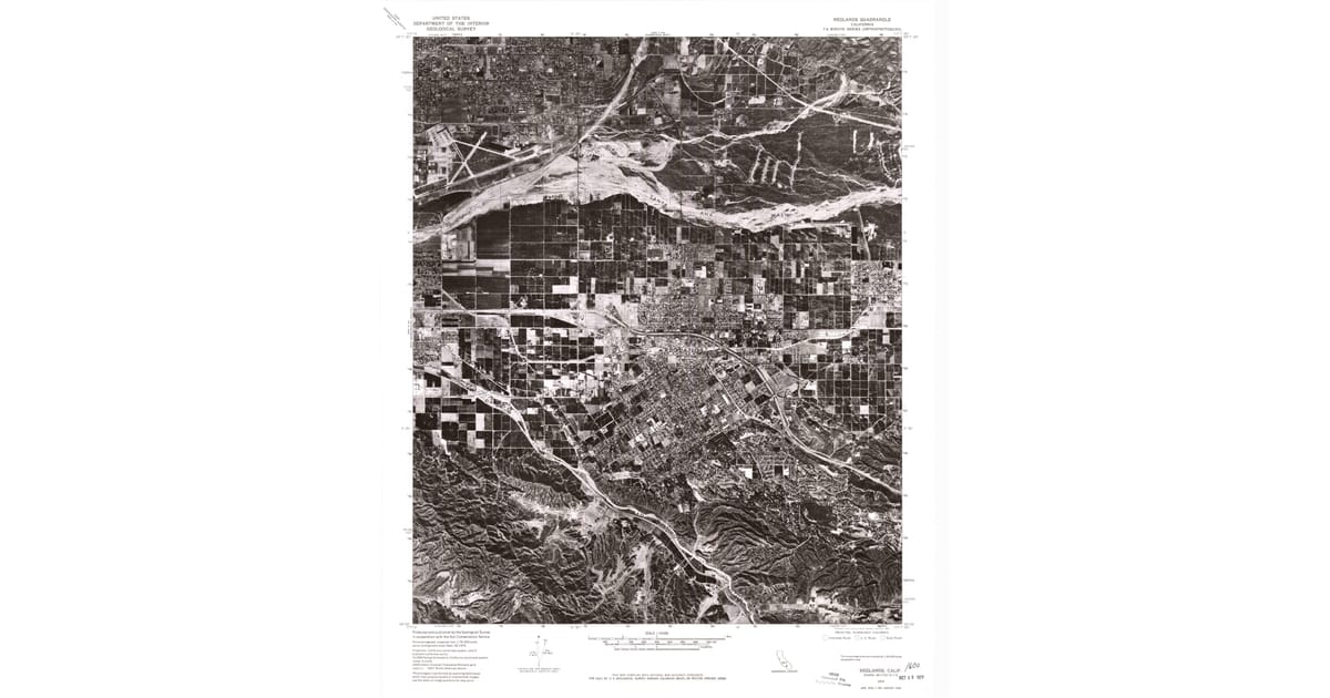 1975 Map of Redlands, CA — High-Res | Pastmaps