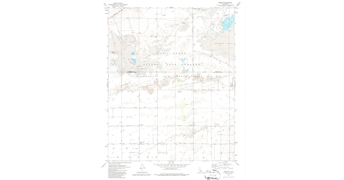1973 Map of Redman, Los Angeles County, CA — High-Res | Pastmaps