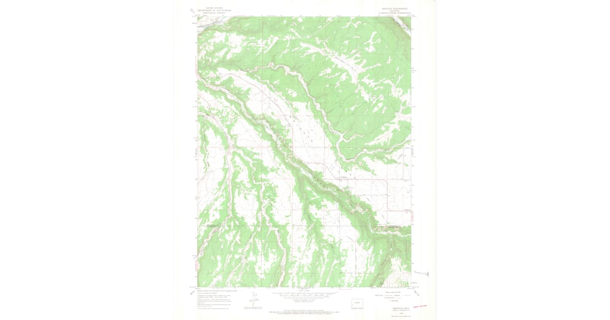 1964 Map of Redvale, CO — High-Res | Pastmaps