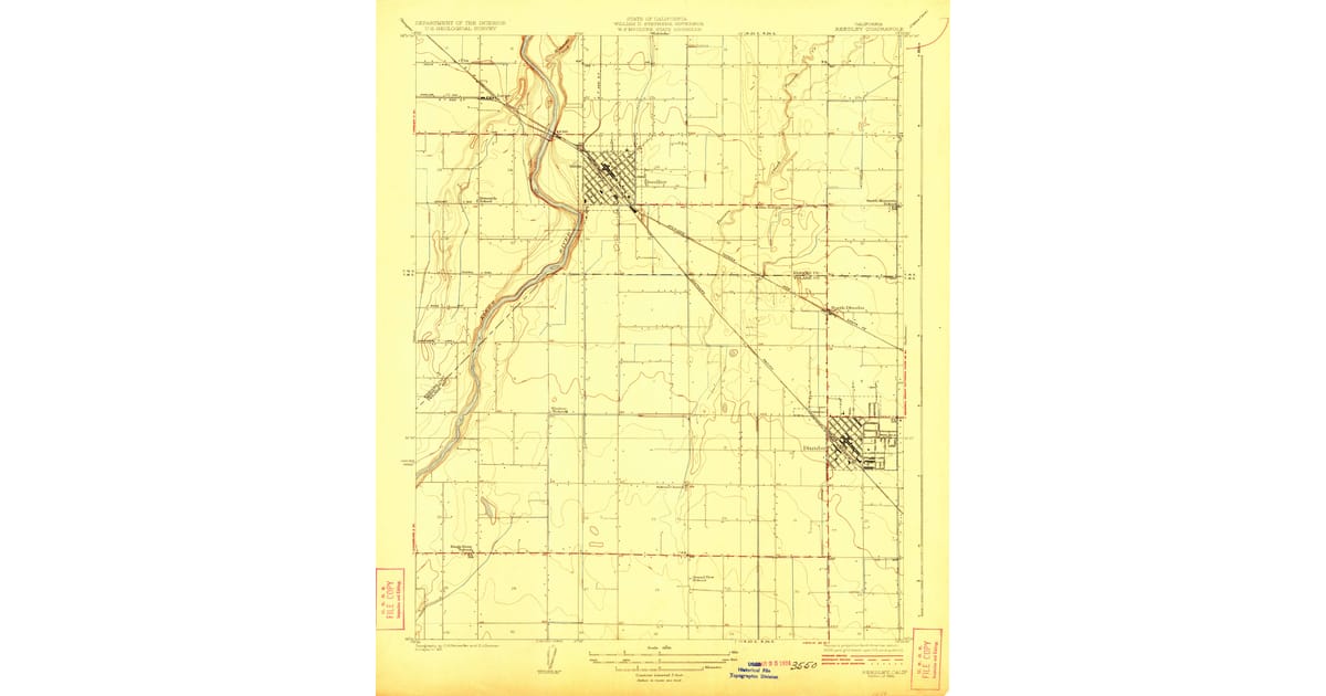 1924 Map of Reedley, CA — High-Res | Pastmaps