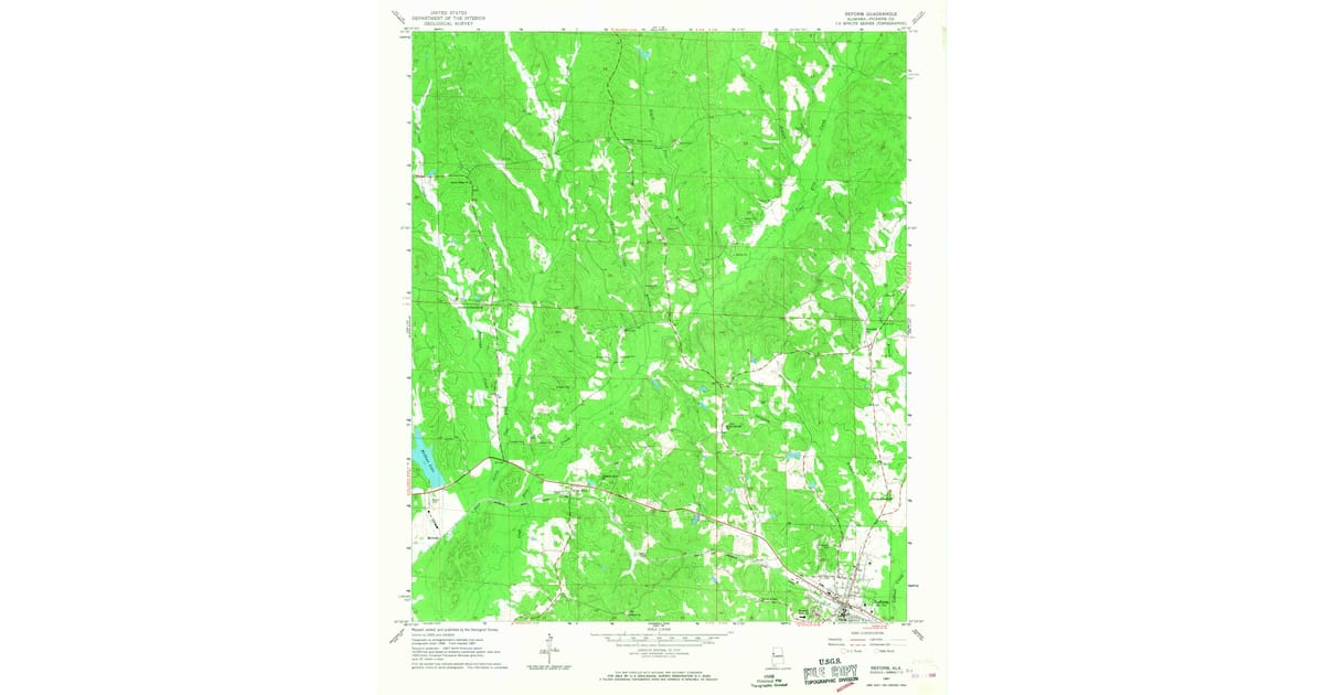 1967 Map of Reform, AL — High-Res | Pastmaps