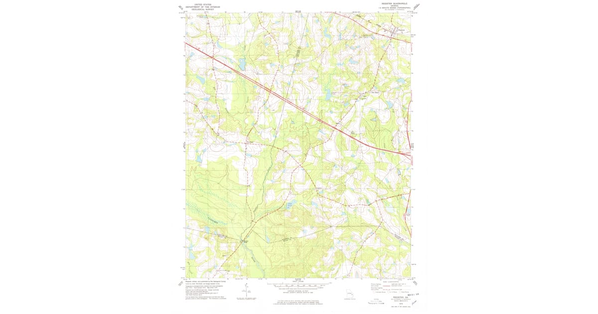 1978 Map of Register, GA — High-Res | Pastmaps