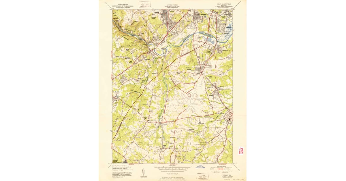 1950s Maps of Baltimore, MD | Pastmaps