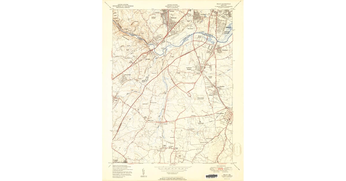 1950s Maps of Baltimore County, MD | Pastmaps