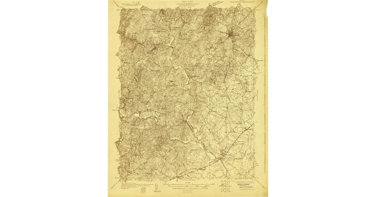 1900s (20th Century) Maps of Remington, VA | Pastmaps