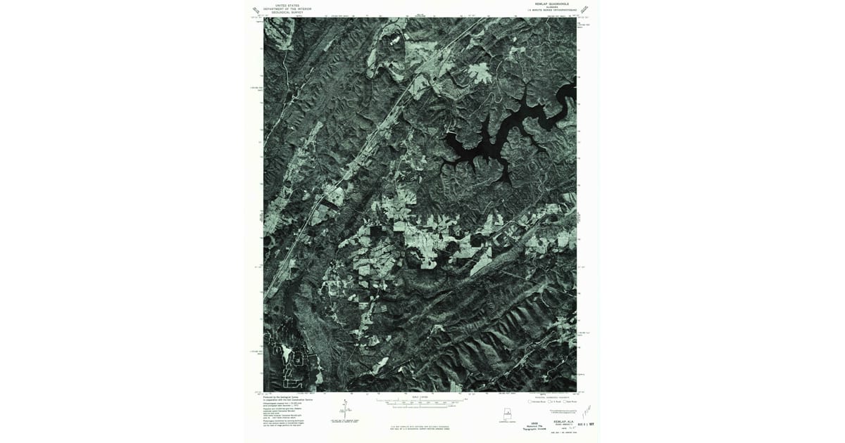 1975 Map of Remlap, AL — High-Res | Pastmaps