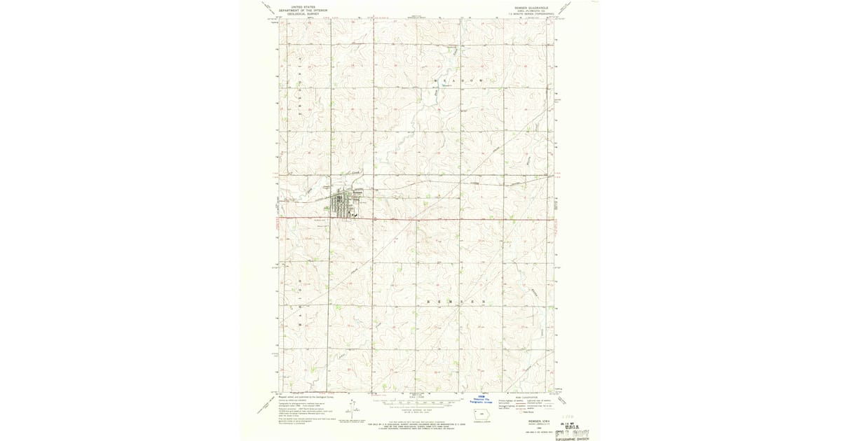 1969 Map of Remsen, IA — High-Res | Pastmaps