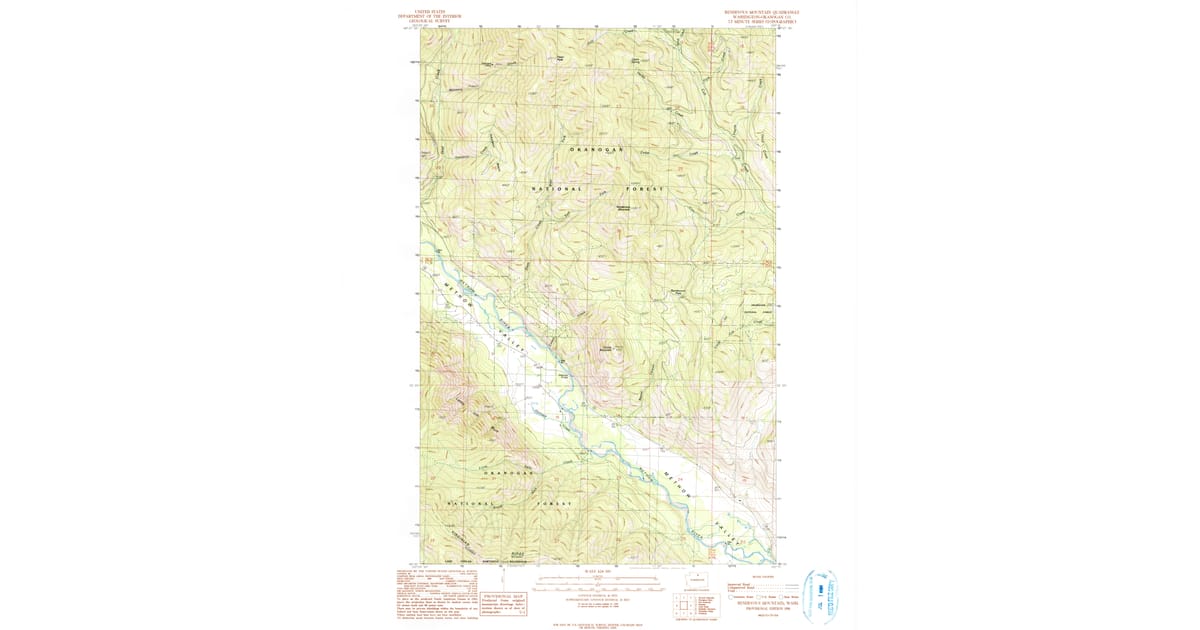 1990s Maps of Okanogan County, WA | Pastmaps