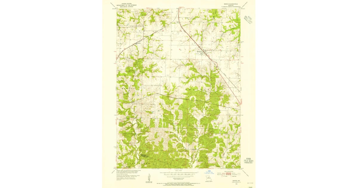 1953 Map of Renick, MO — High-Res | Pastmaps