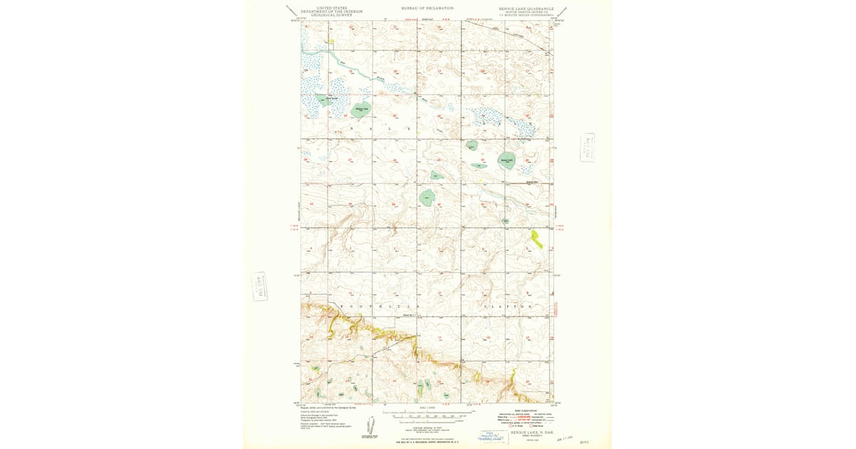 Old Historical Maps of Lignite, ND | Pastmaps