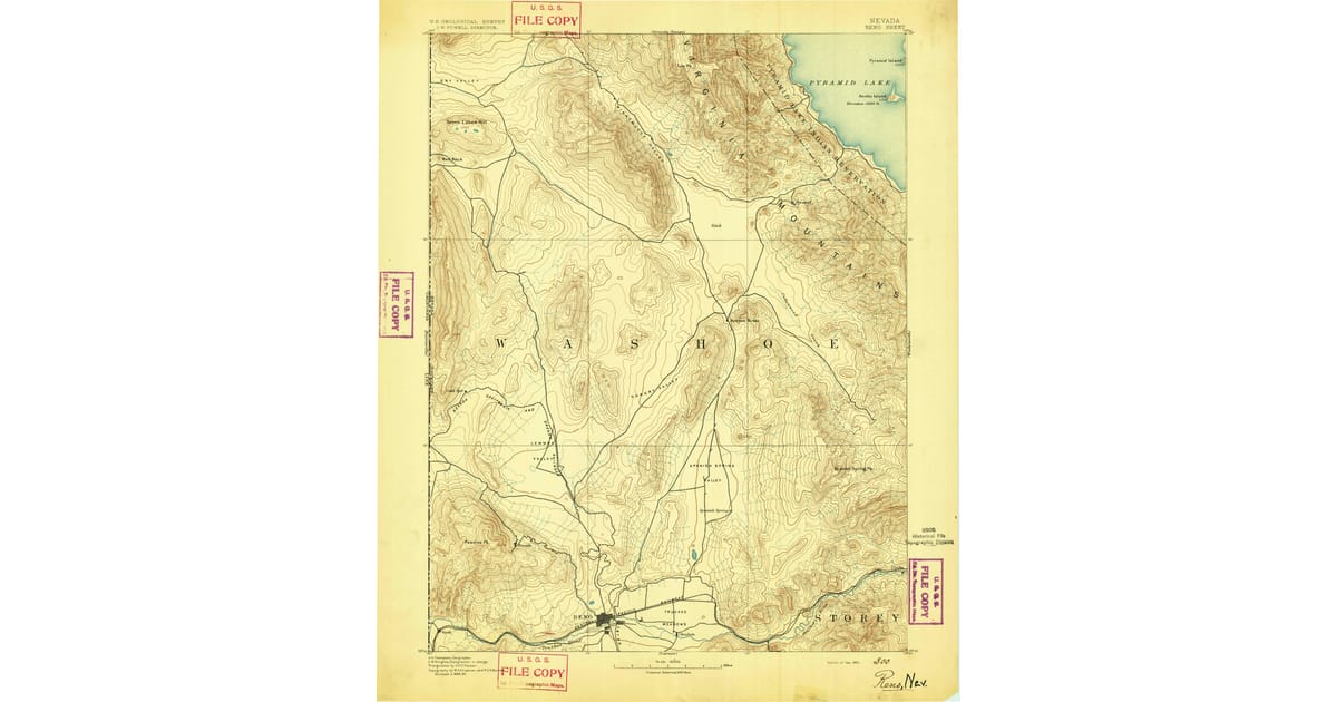 1893 Map of Reno, NV — High-Res | Pastmaps